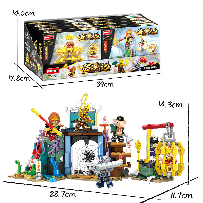 MONK tang building blocks-WOMA Journey to the West W9007 Wukong The ...